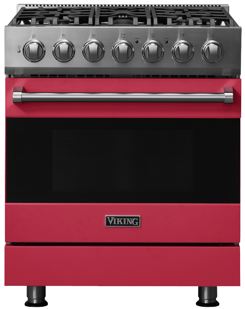 VIKING 30" Dual Fuel Range, Self-Cleaning, Continuous Grates – RVDR33025BVA